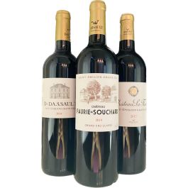 Box of three bottles of wine (2014, 2017 and 2019 vintages) | Dassault ...