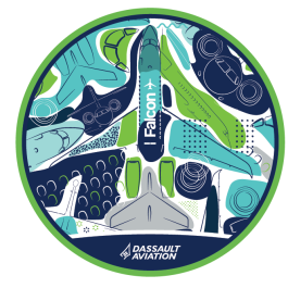 Falcon patch | Dassault Aviation Store