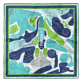 Falcon silk scarf | Dassault Aviation Store