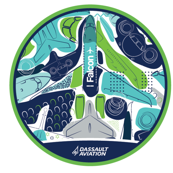 Falcon patch | Dassault Aviation Store